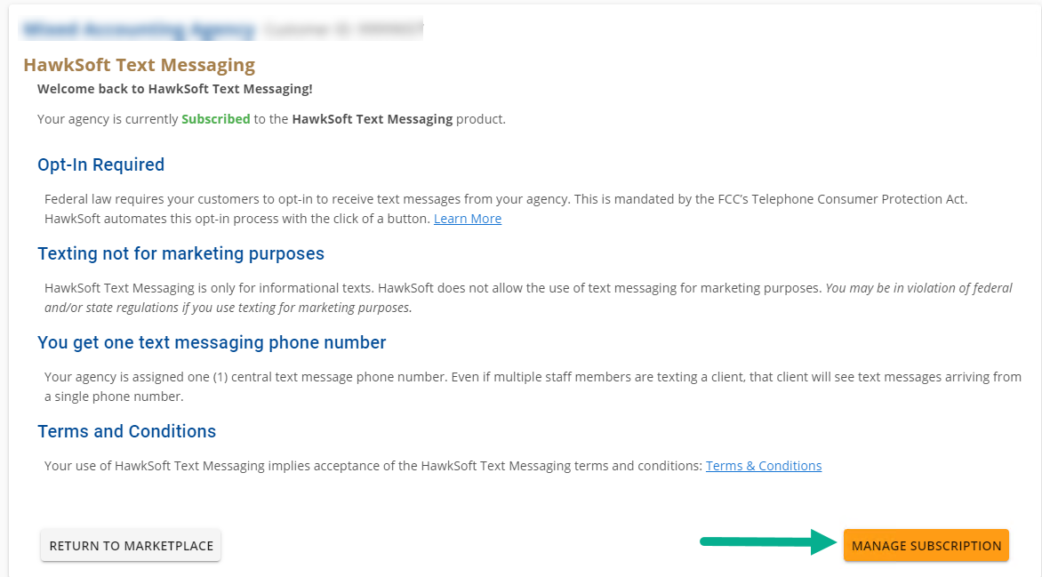 Changes to HawkSoft Text Messaging due to 10DLC